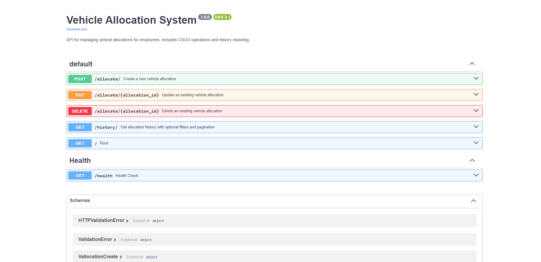 Vehicle Allocation (Vallocation) | Vehicle Allocation (Vallocation)